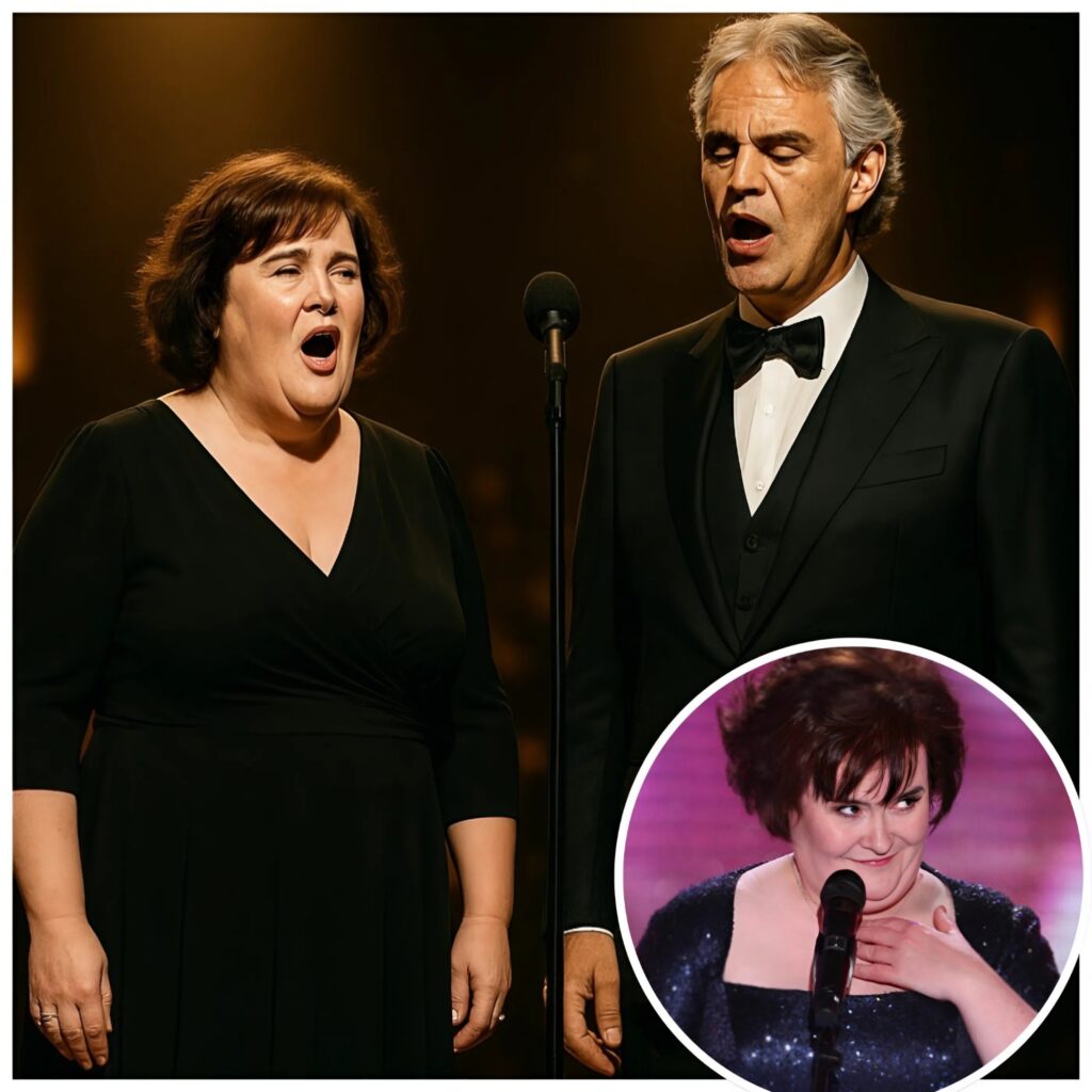 Susan Boyle sang ‘The Prayer’ with the legendary Andrea Bocelli and ...
