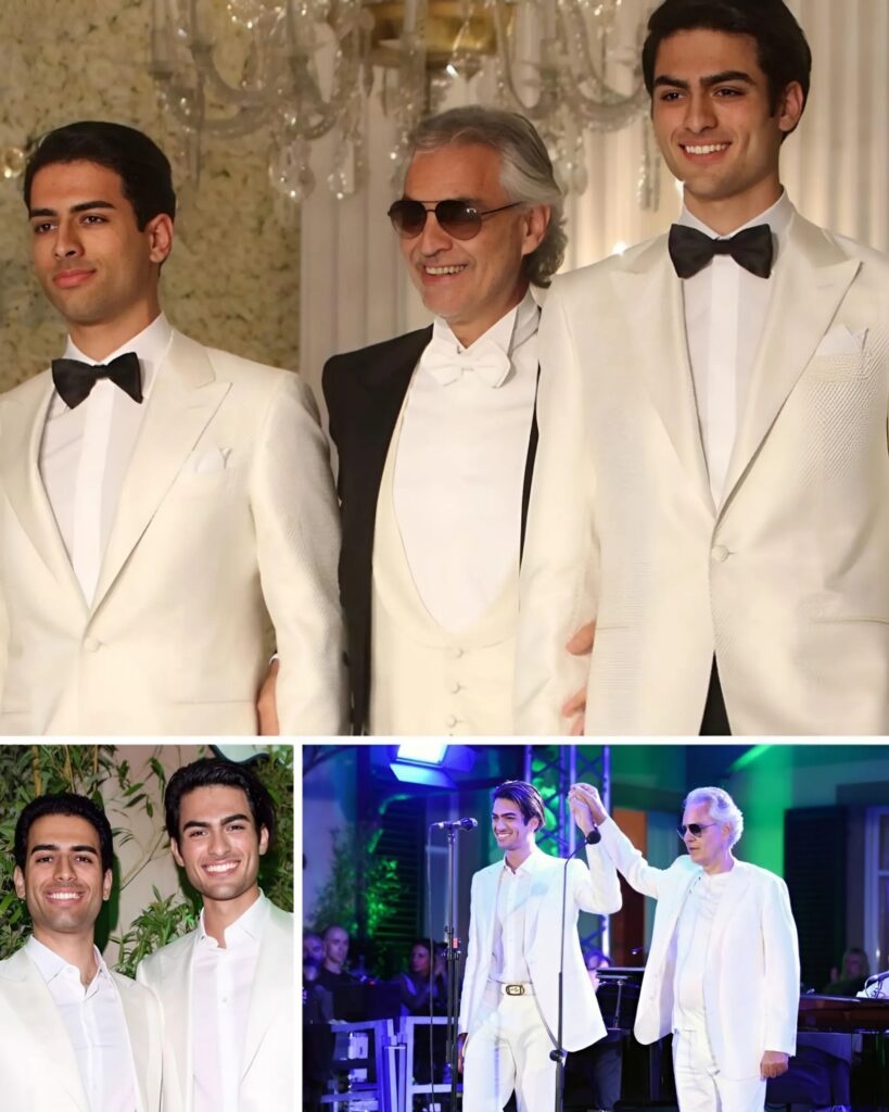 Andrea bocelli speaks of his sons, Amos and matteo, not just as a ...