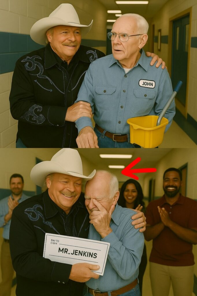 SAD NEWS: Alan Jackson Reunites with 83-Year-Old Janitor at His Old ...