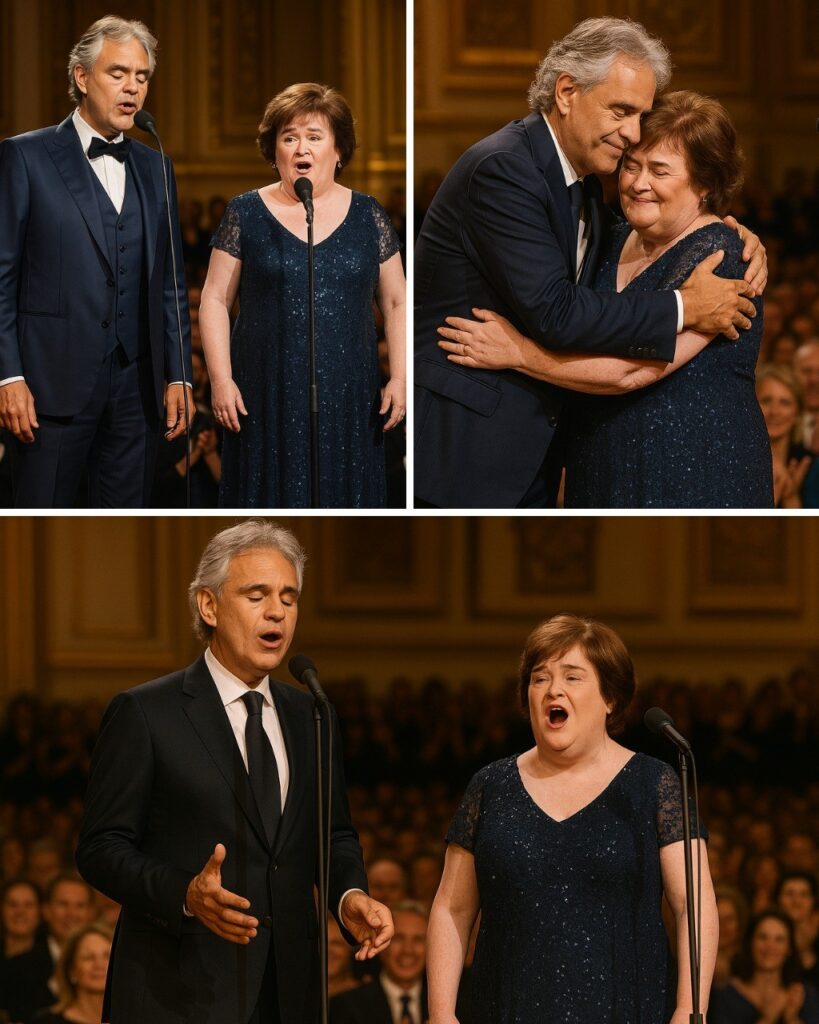 A Powerful Moment: Susan Boyle Sings The Prayer With Andrea Bocelli ...